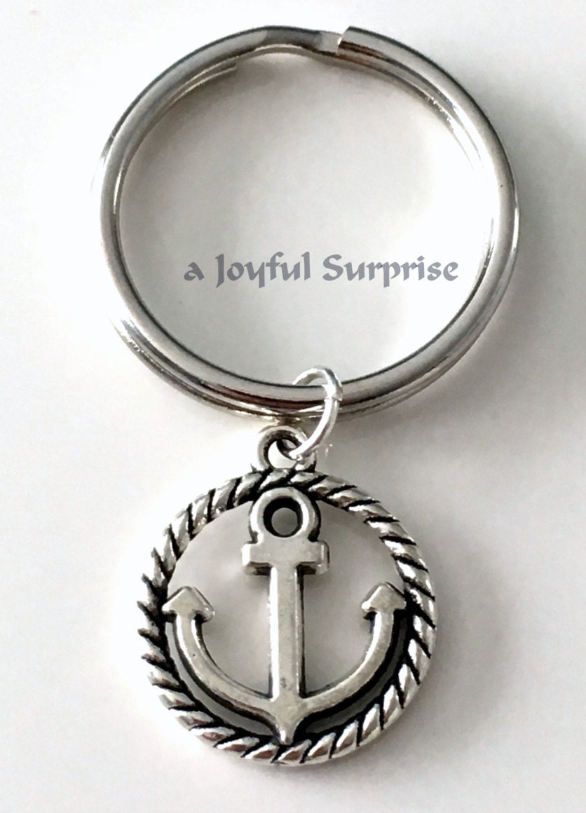 Anchor Key Chain Marine Gift Nautical Keyring Anchor - Etsy