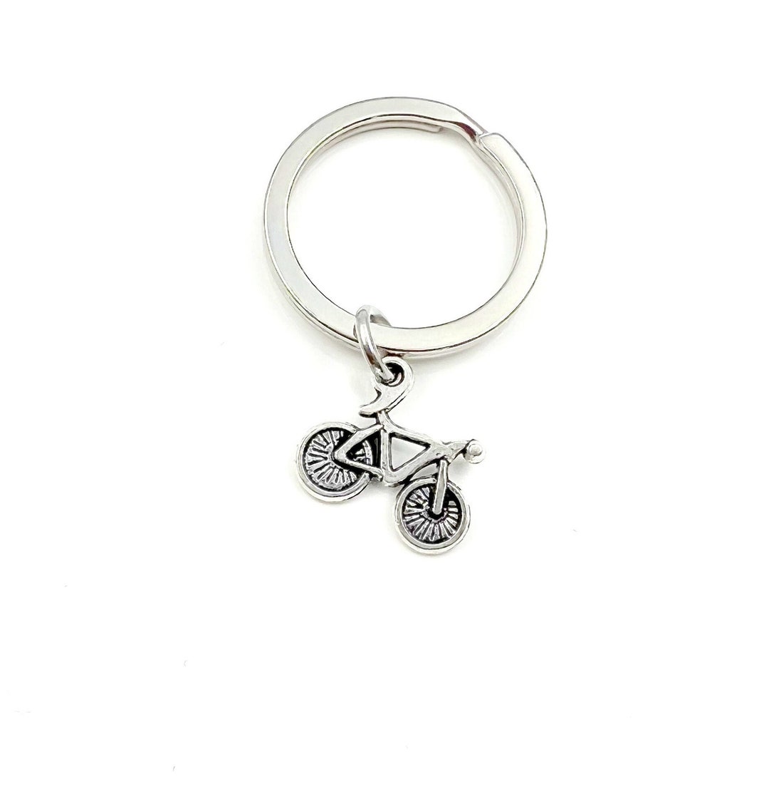Bicycle Key Chain, SMALL Bicycle Keychain, Biker Keychain, Bicyclist ...