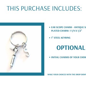 Doctor Keychain, Otolaryngologist Gift for ENT, Otoscope Key Chain, Ear ...