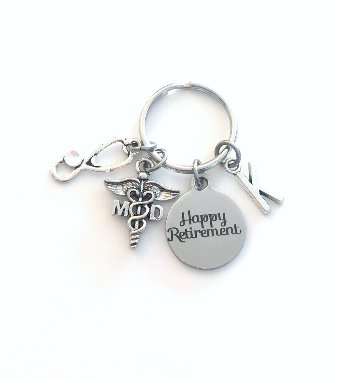 MD Retirement Gift Keychain, Medical Doctor Present, Physician Key ...