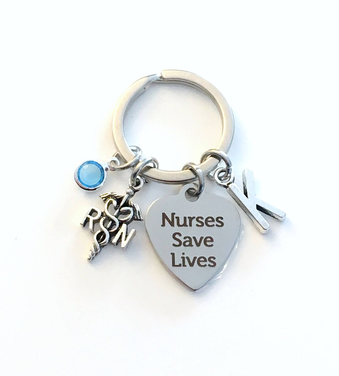 RN Gifts, Nurses Save Lives Keychain, Registered Nurse Key Chain ...