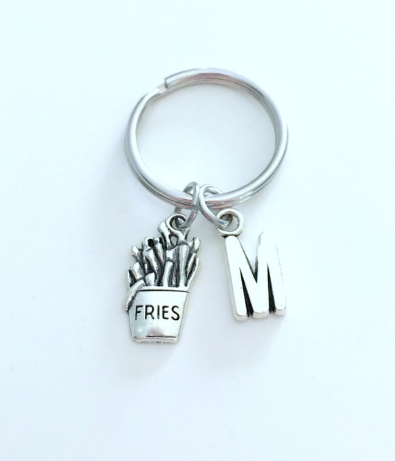 French Fries Keychain / Fast Food Keyring / Fry Key Chain / - Etsy