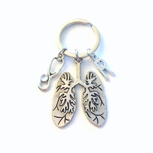 Lung Keychain, Gift for Respiratory Specialist Key Chain, Pulmonary ...