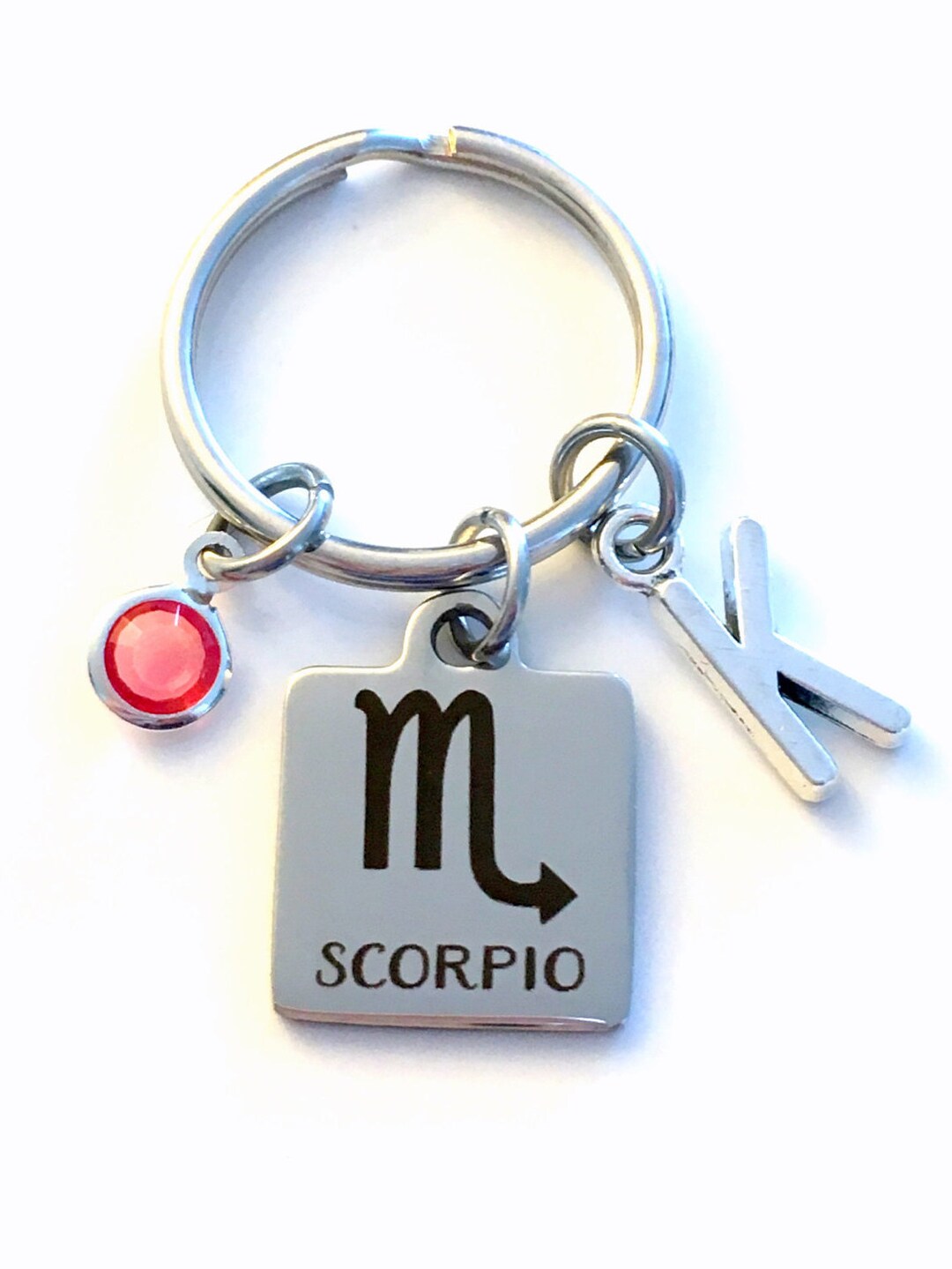 Scorpio Keychain, Zodiac Sign Key Chain, Gift for Birthday Present ...