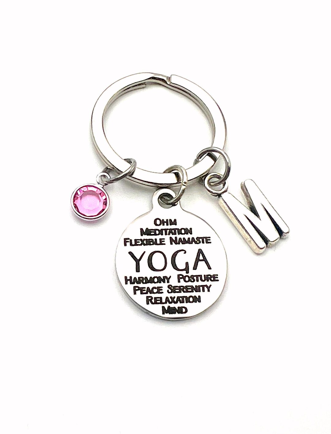 Yoga Gift for Her, Yoga College Keychain, Spiritual Present for Mentor ...