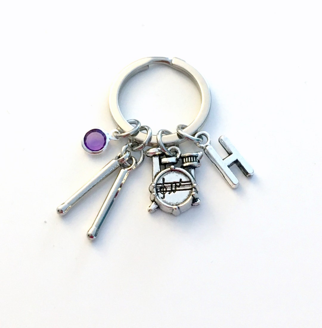 Drum Stick Keychain, Gift for Drummer Present, Drumstick Key Chain ...