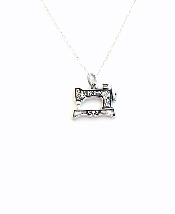 Sewing Machine Jewelry / Seamstress Necklace / Gift for Home - Etsy