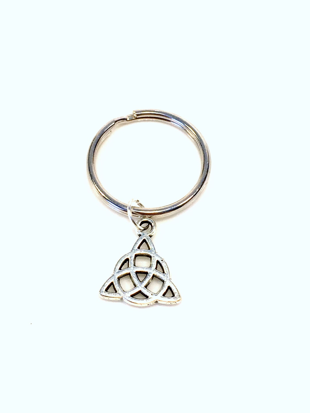 Celtic Triangle Keychain / Celtic Knot Keyring / Irish Key Chain ...