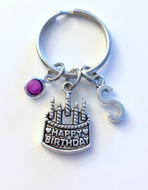 Happy Birthday Cake Keychain Gift for Birthday Present Key | Etsy