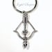 Bow and Arrow Keychain Silver Bow Keyring Arrow Key Chain - Etsy