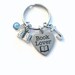 Book Lover Keychain, Book Key Chain, Gift for Club Keyring Jewelry ...