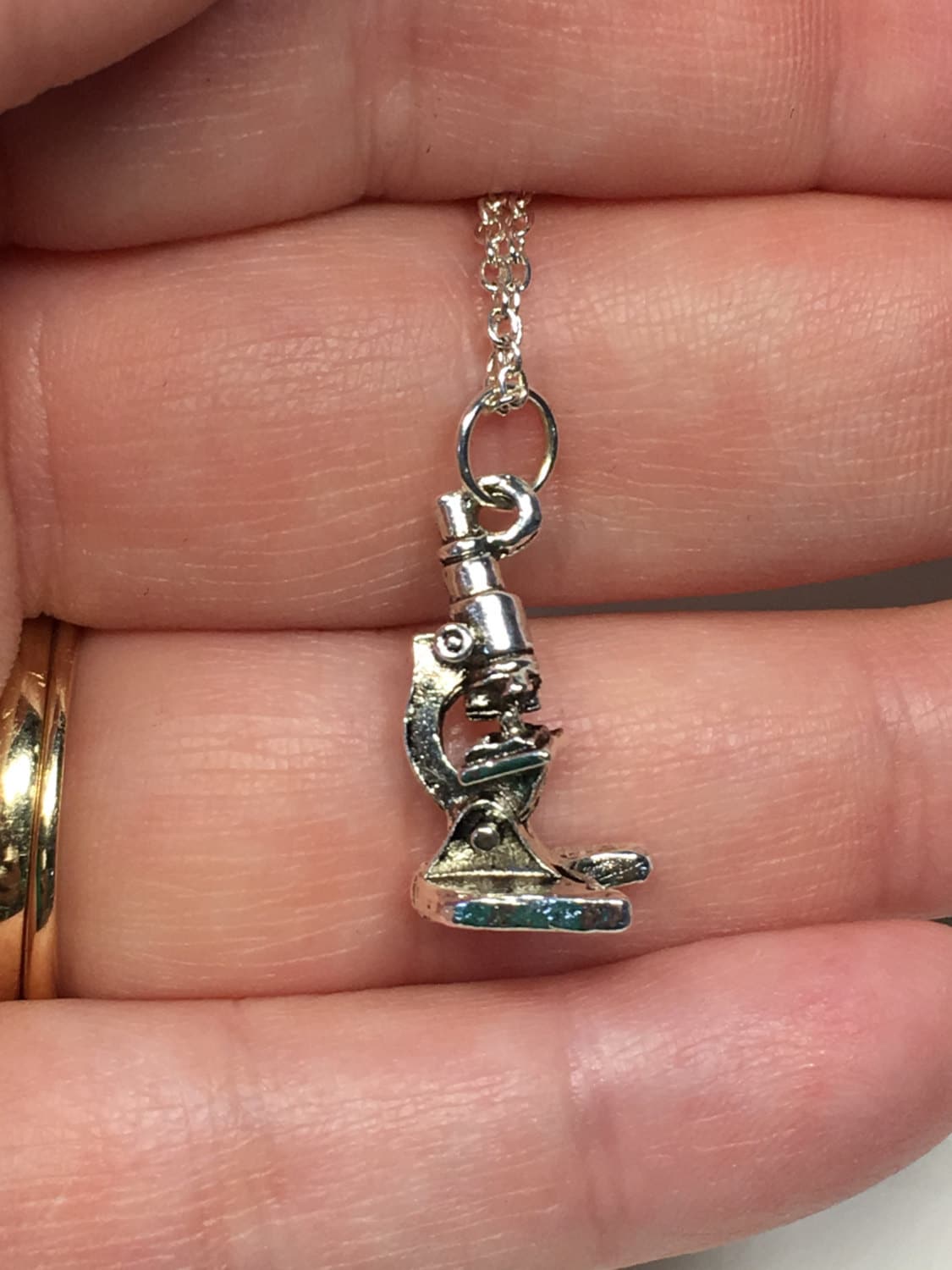 Microscope Key Chain / Silver Microscope Keyring / Science - Etsy Canada