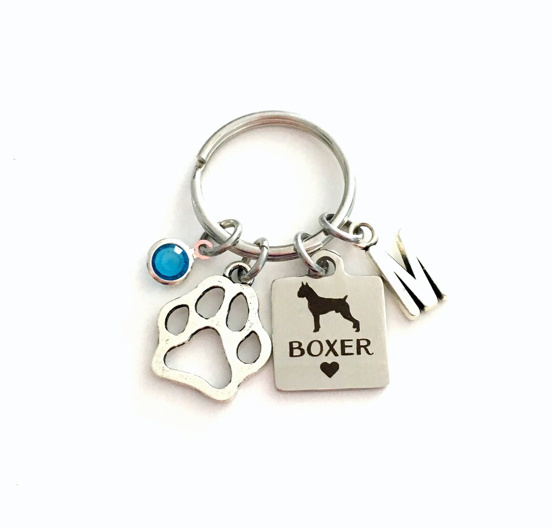 Boxer Dog Gift, Boxer Keychain, Breeder Key Chain, Gift for Dog Mom ...