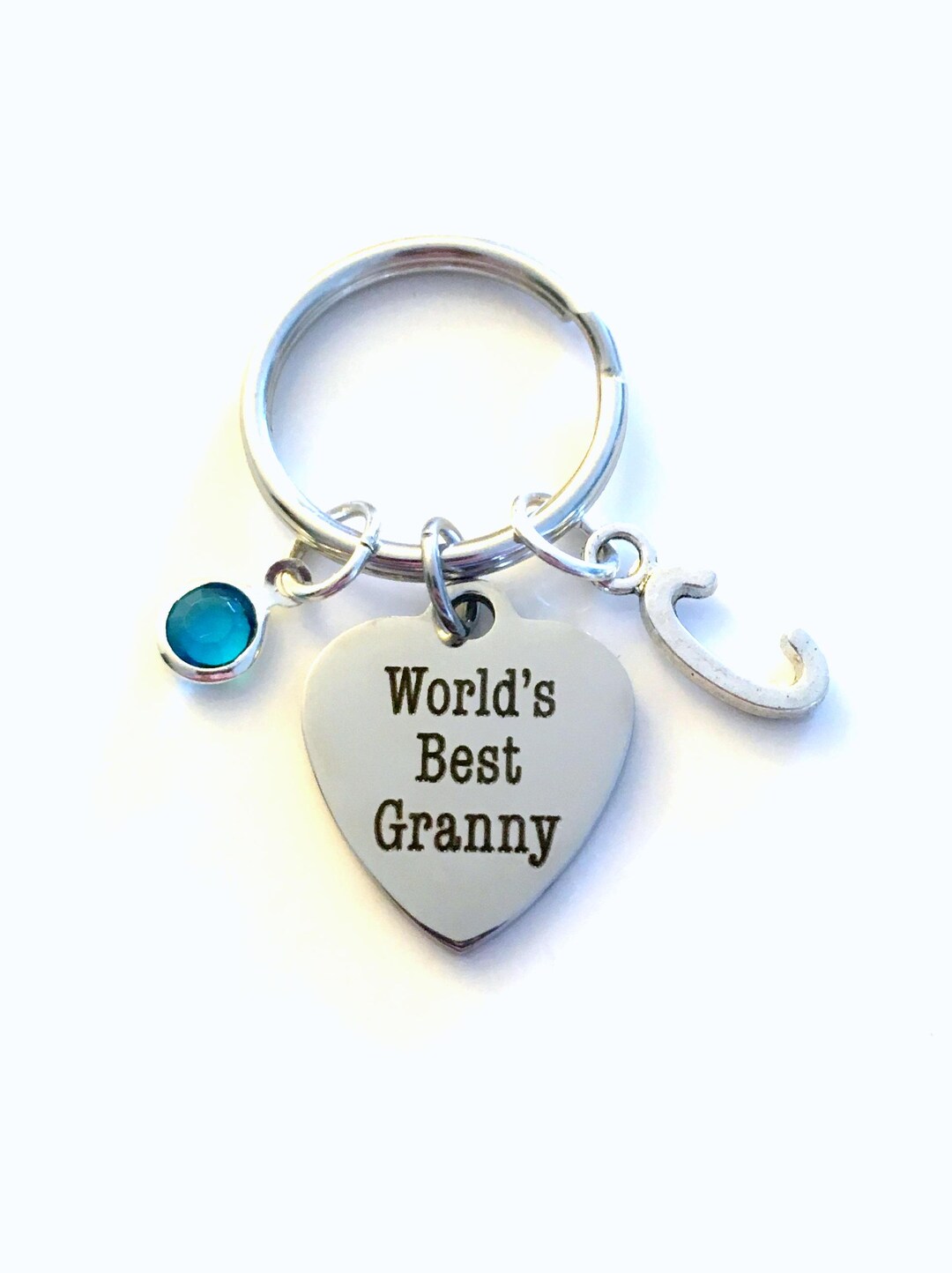 Grandmother Gift, World's Best Granny Keychain, Granny Keyring Present, Key Chain From ...