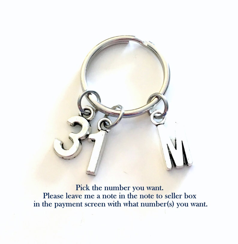 Number Keychain Jersey Sport for Baseball Hockey Soccer - Etsy Canada