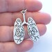 Lung Keychain, Gift for Respiratory Specialist Key Chain, Pulmonary ...