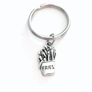 French Fries Keychain / Fast Food Keyring / Fry Key Chain / Junk Food ...