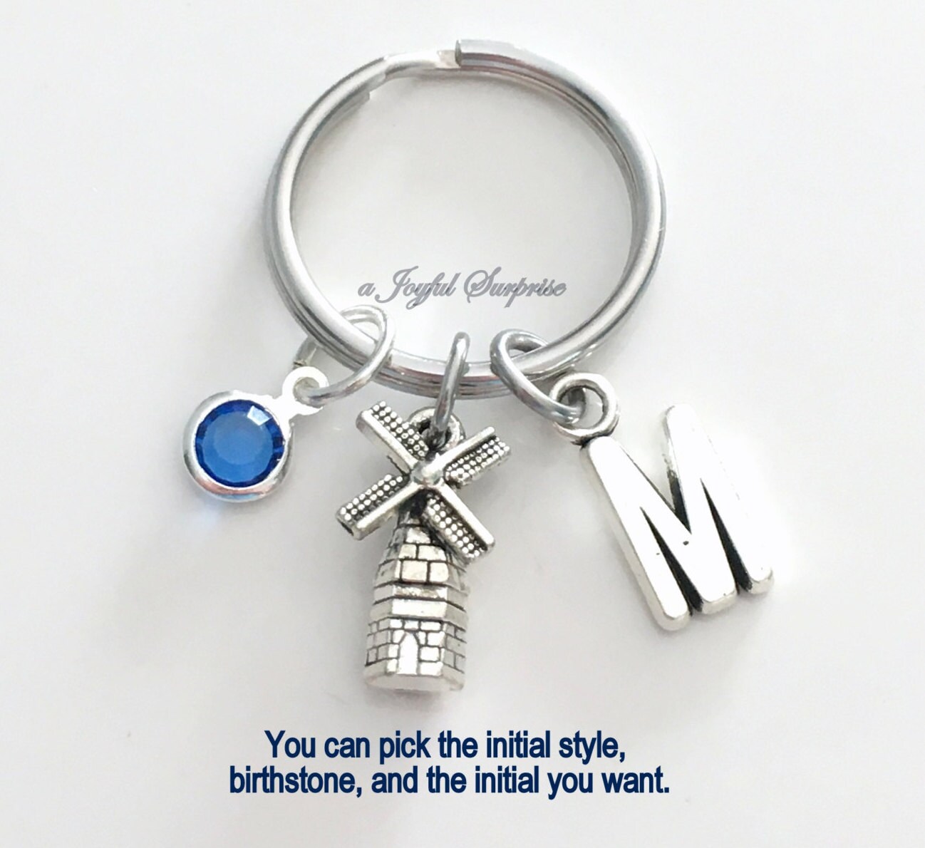 Windmill Keychain Wind Mill Keyring Holland Key Chain Energy - Etsy