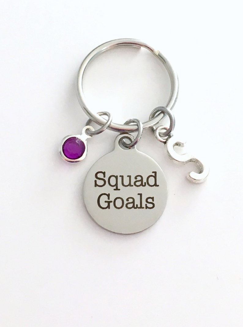 Squad Goals Keychain Best Friends Keyring BFF Key Chain | Etsy