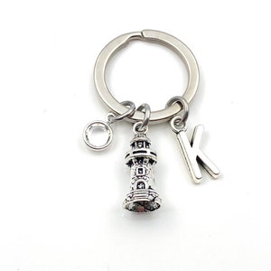 Light House Keychain, Lighthouse Keyring, Beach Theme Wedding Charm Key ...