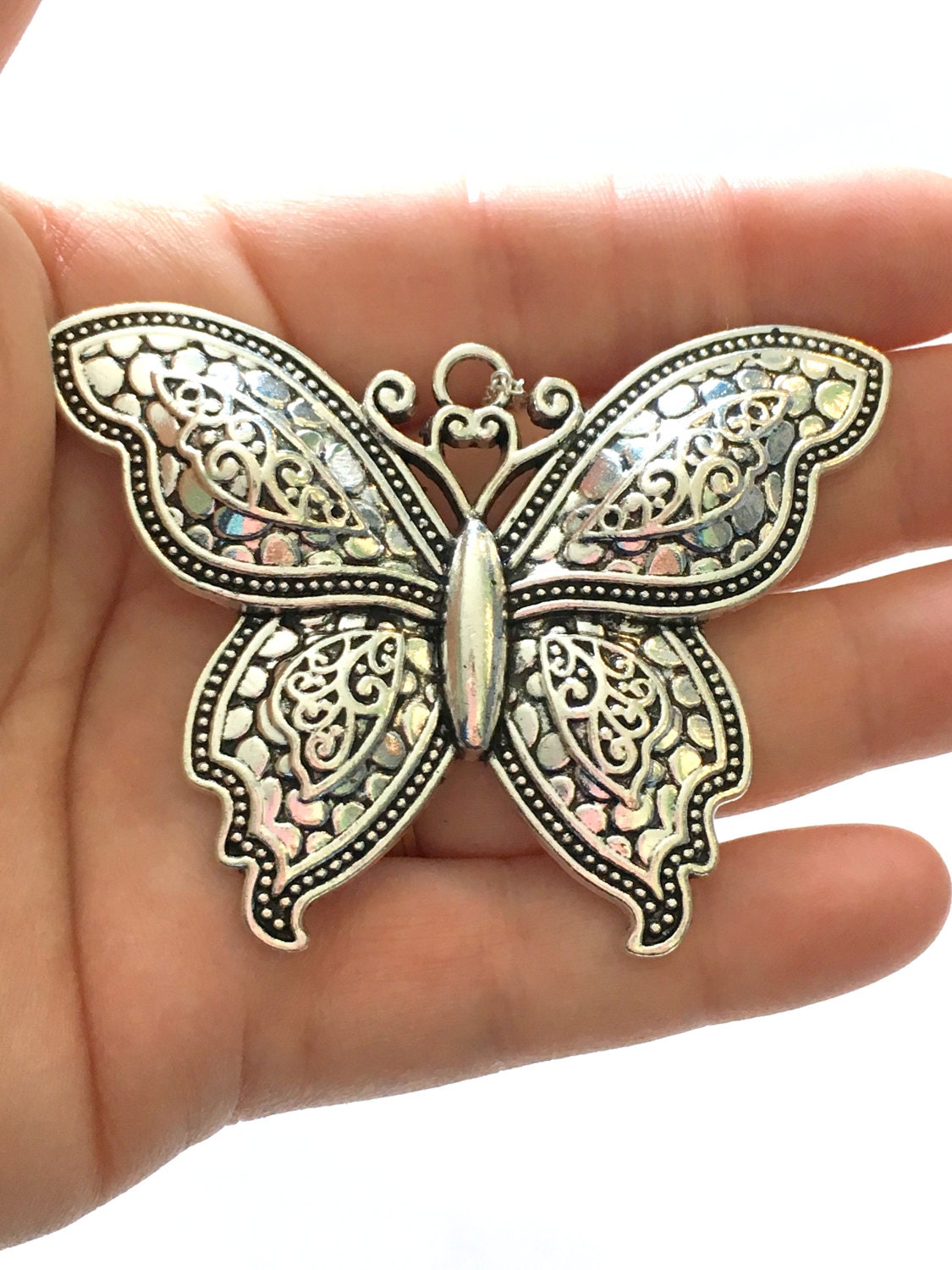 Butterfly Keychain Large Butterfly Keyring Detailed Wings - Etsy Denmark