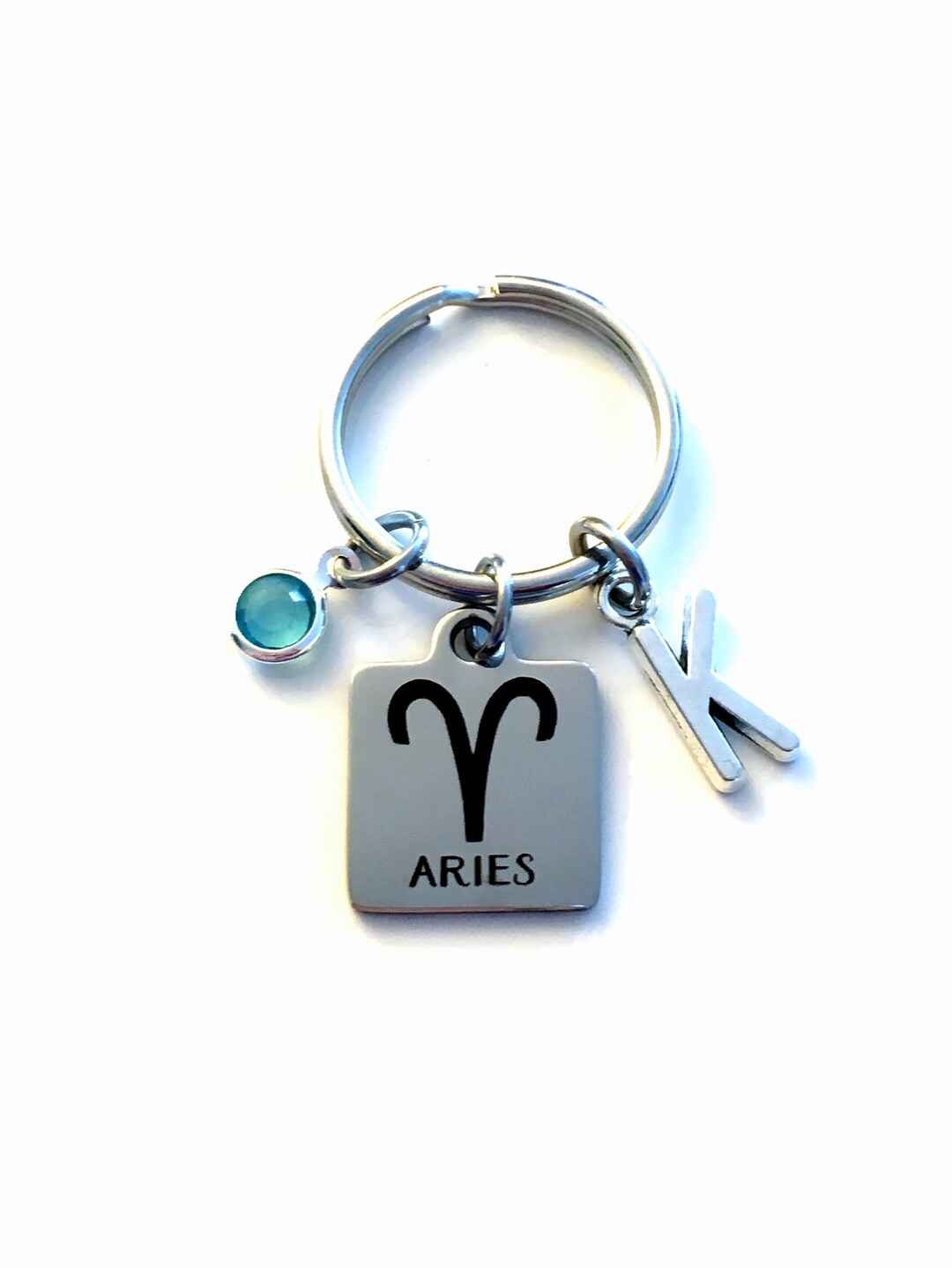 Aries Gift Keychain, Zodiac Sign Key Chain, Astrology Birthday Present ...