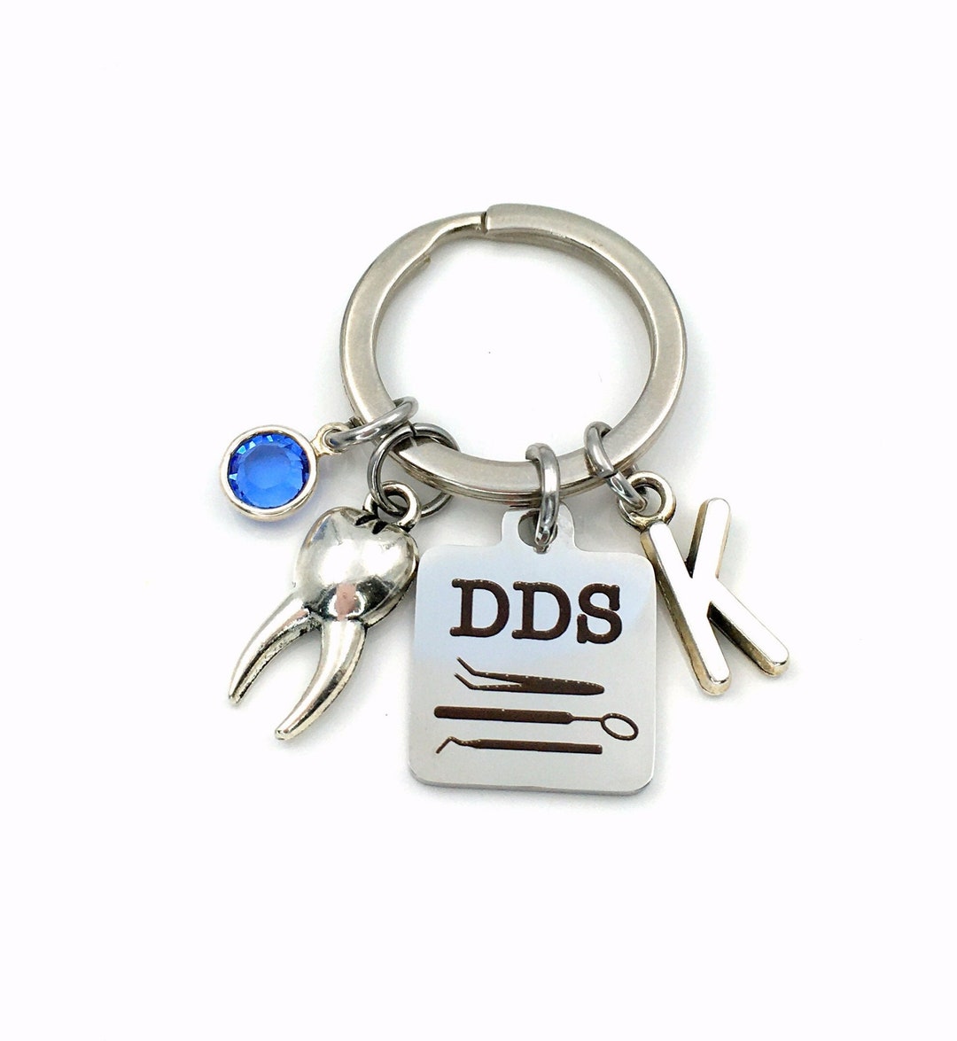 Dentist Gift Key Chain, DDS New Job Present, Dental Keychain, Gift for ...