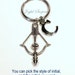 Crossbow Keychain Bow and Arrow Key Chain Silver Bow - Etsy