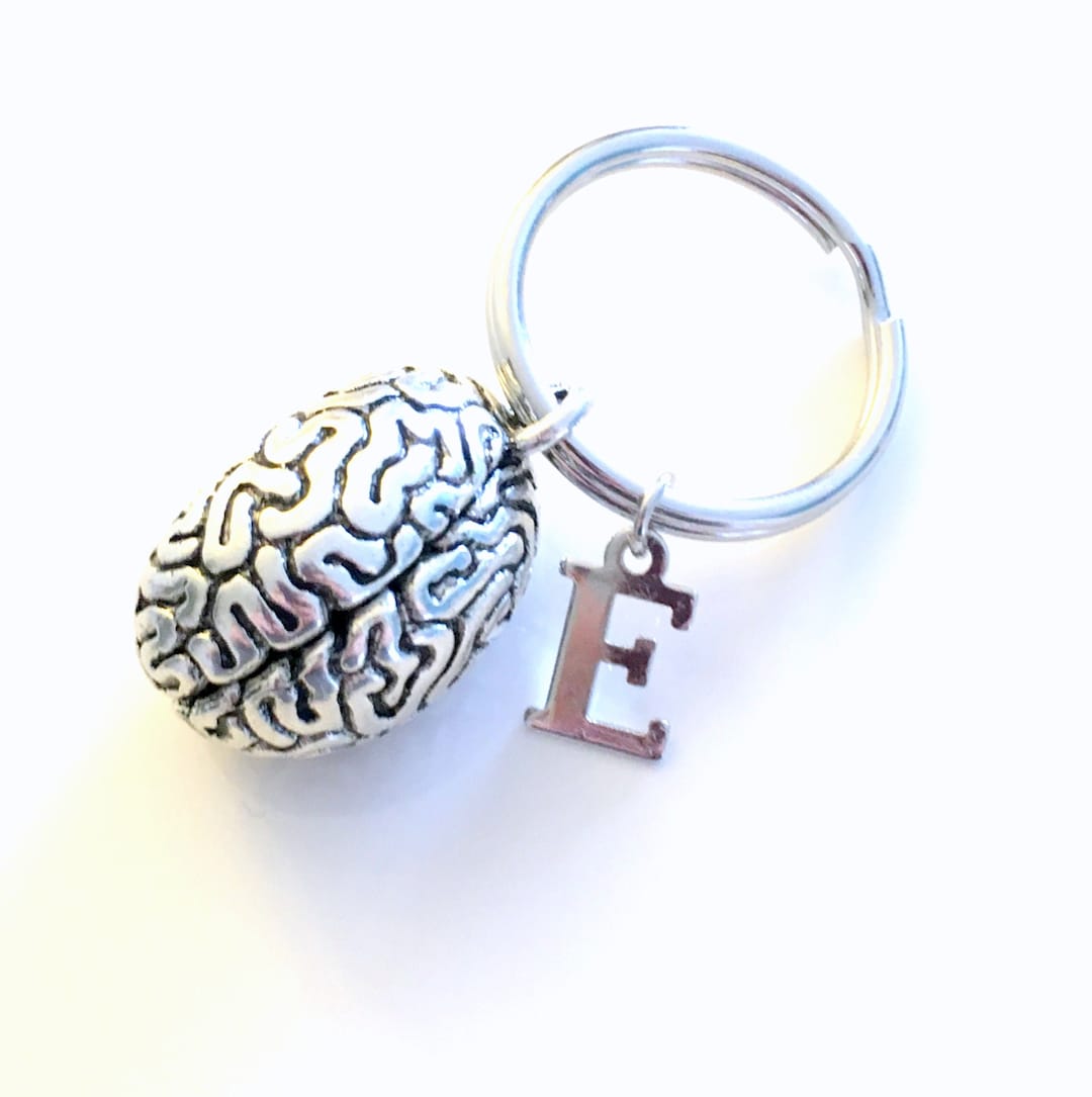 Brain Keychain, Human Brain Keyring, Neurosurgeon Key Chain, Gift for ...