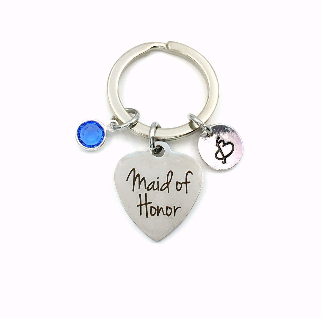 Maid of Honor Keychain / Matron of Honor Key Chain / Gift for Bridal ...