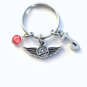 Pilot Keychain, Pilot Wings Key Chain, Gift for New License Keyring ...