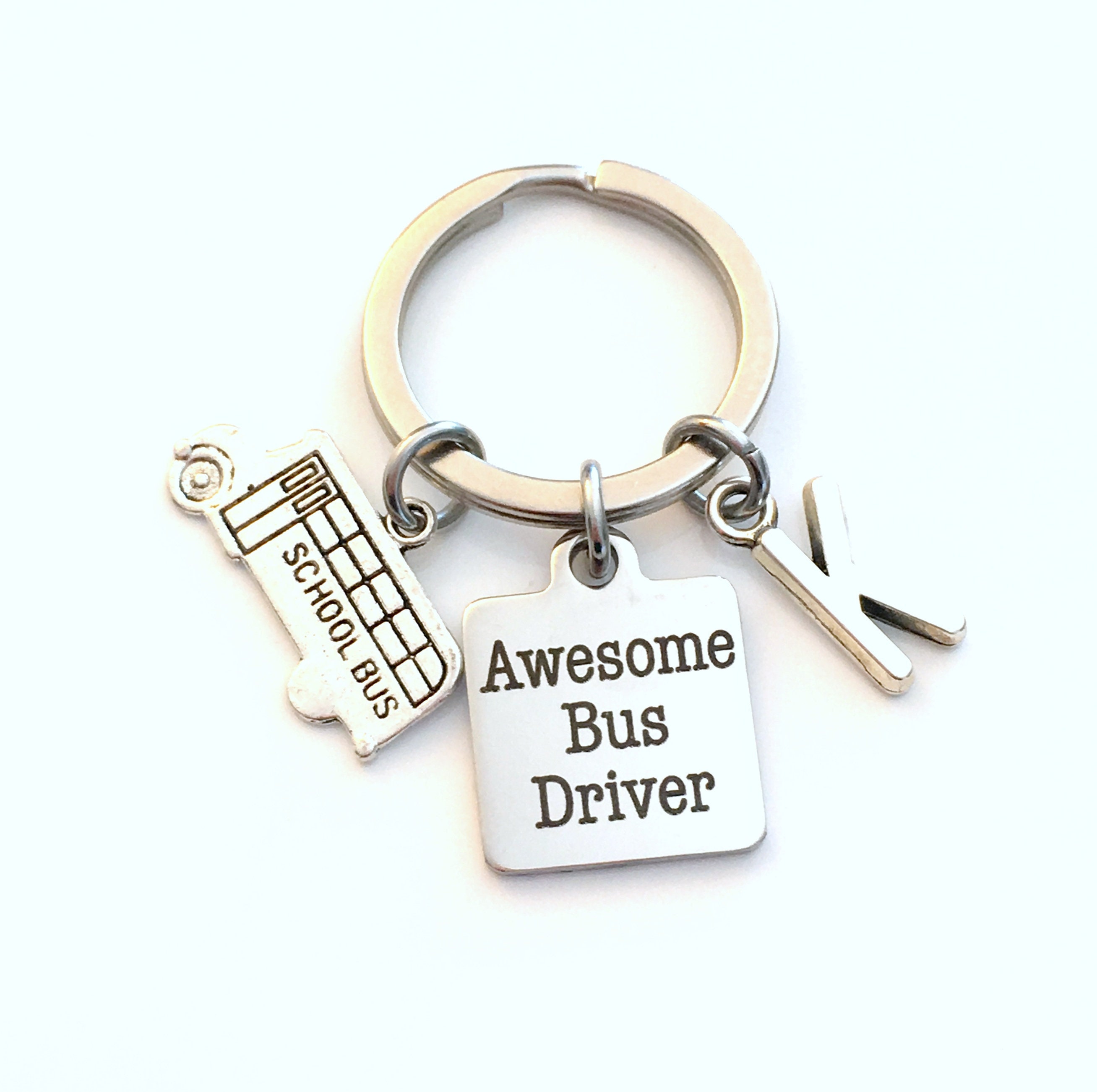 Awesome Bus driver key chain Gift for School Bus Driver | Etsy