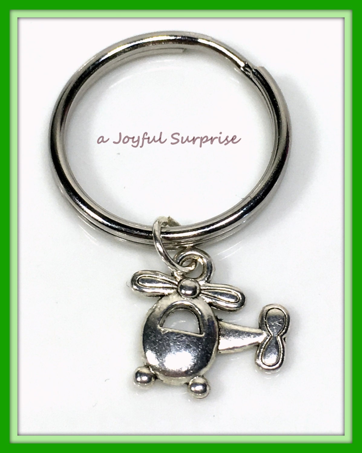 Helicopter Keychain Chopper Key Chain Gift for Pilot Dad | Etsy