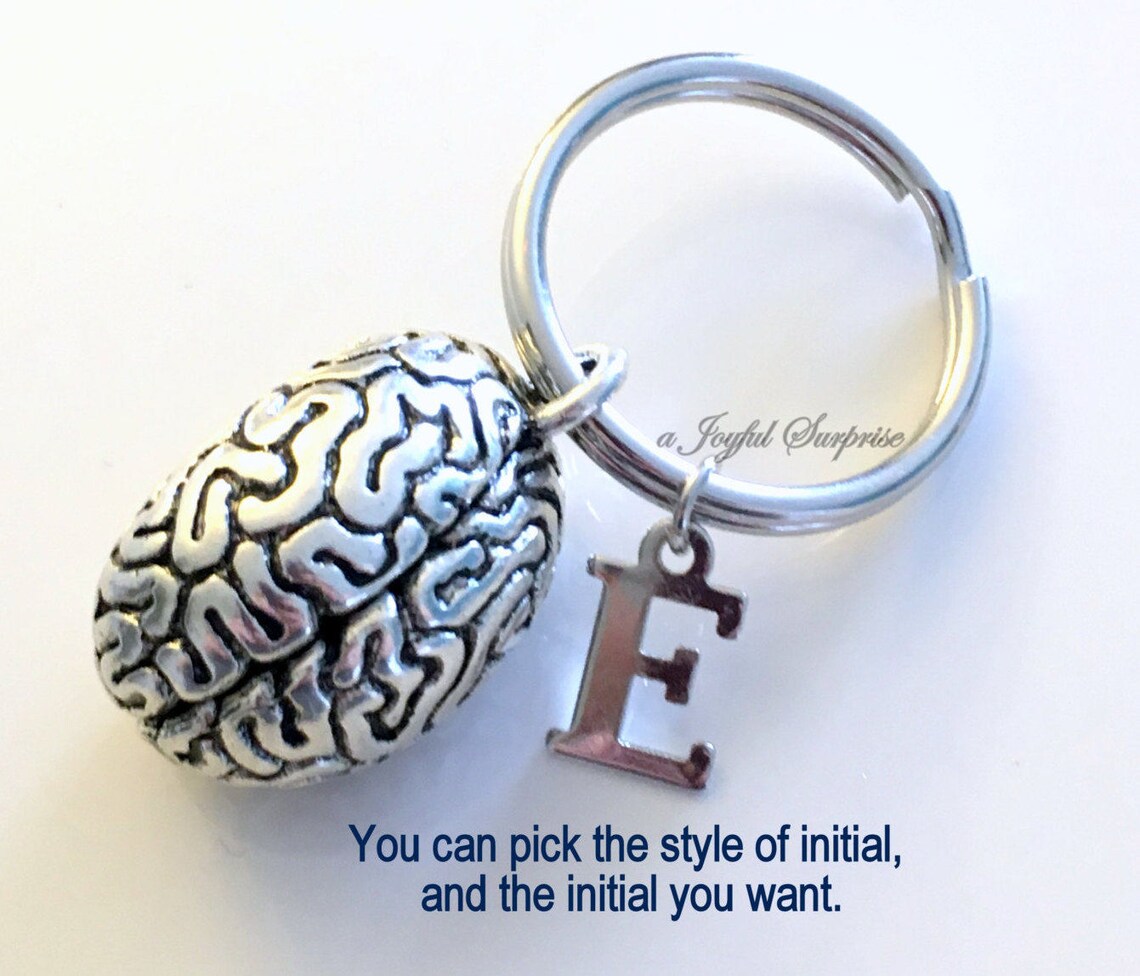 Human Brain Keychain Anatomical Brain Keyring Neuroscience - Etsy Canada