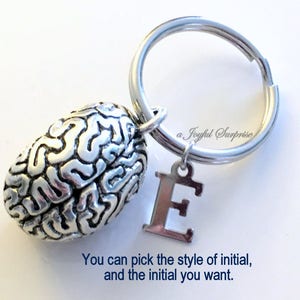 Human Brain Keychain, Anatomical Brain Keyring, Neuroscience Key Chain ...