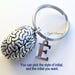 Human Brain Keychain, Anatomical Brain Keyring, Neuroscience Key Chain ...