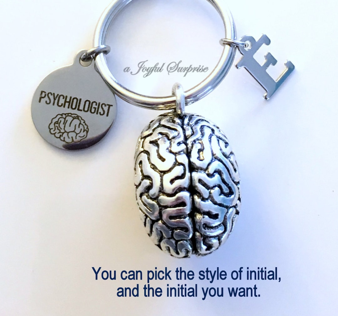 Psychologist Keychain Brain Keyring Psych Student Key Chain - Etsy Canada