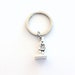 Microscope Key Chain / Silver Microscope Keyring / Science Keychain ...