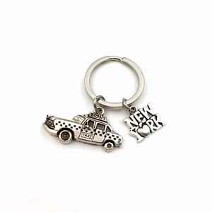 New York Keychain, New York Taxi Key Chain, the Big Apple I Love New ...