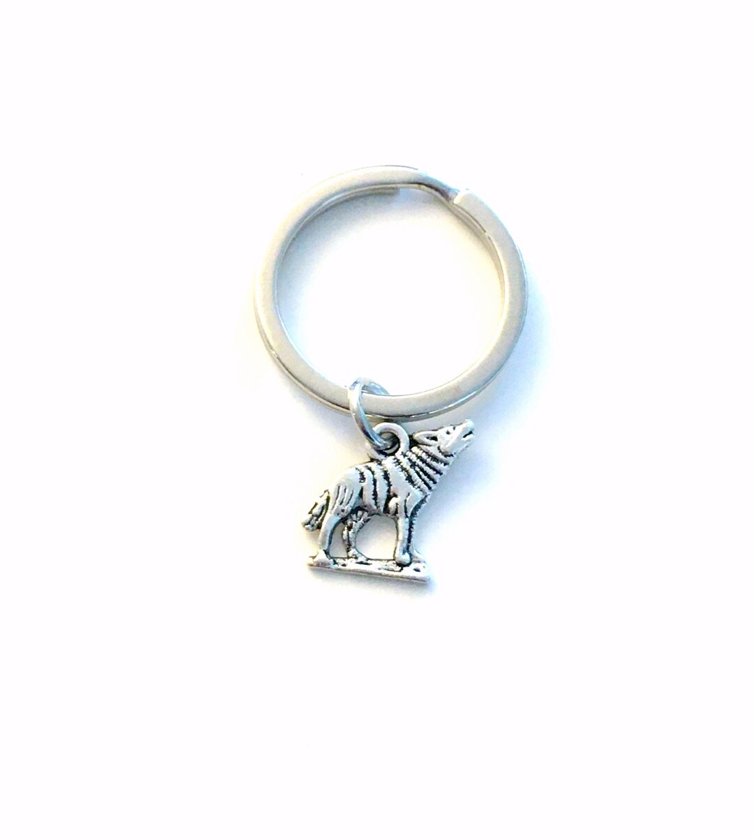Wolf Key Chain / Silver Wolves Keyring / Coyote Keychain / Dog Animal ...