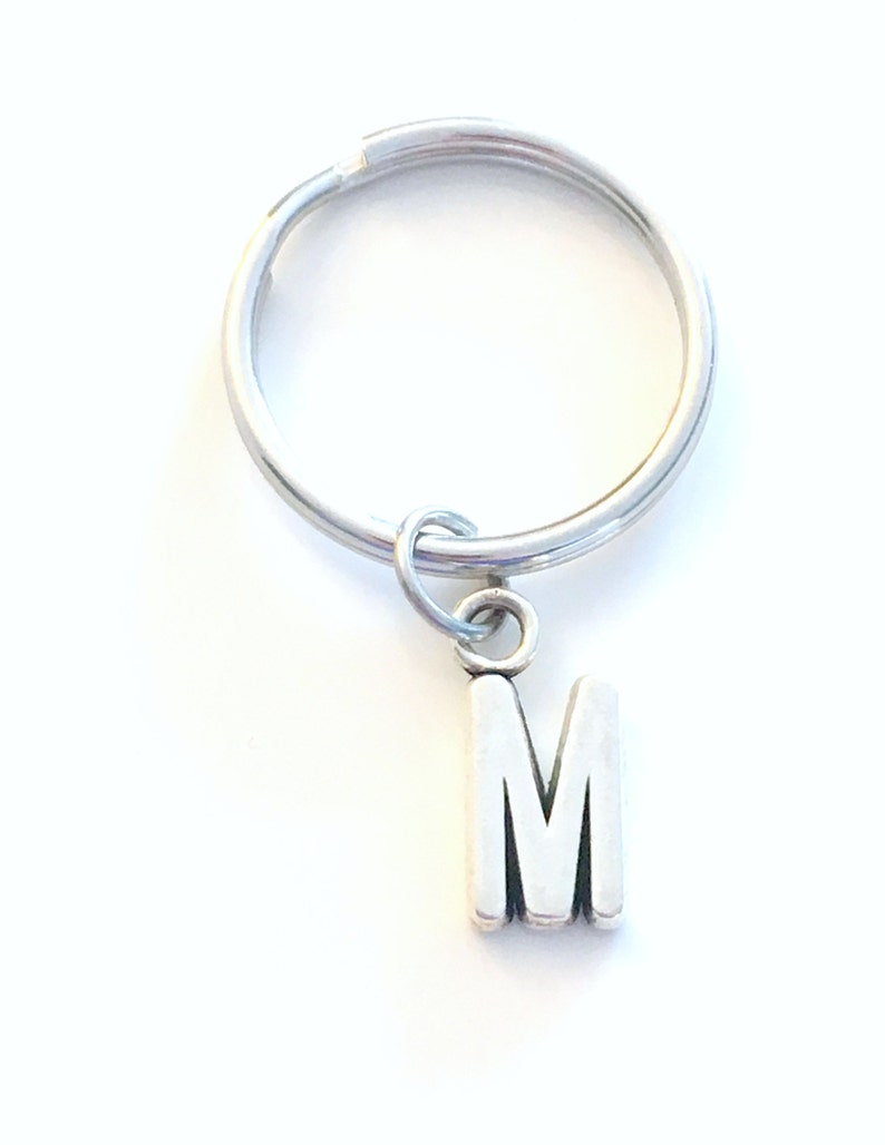 Letter Keychain Your Choice of Initial Personalized Custom - Etsy