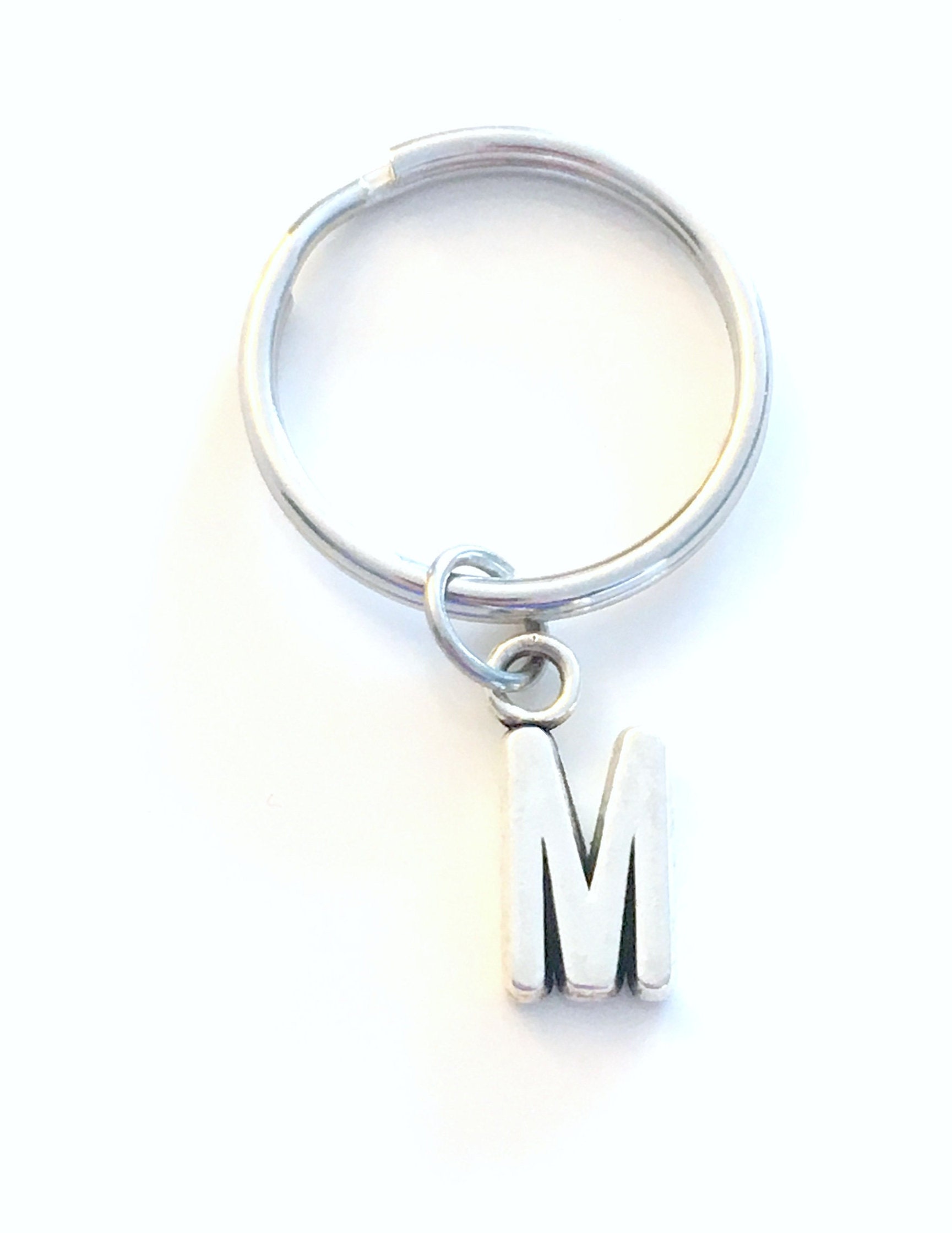 Letter Keychain Your Choice of Initial Personalized Custom - Etsy