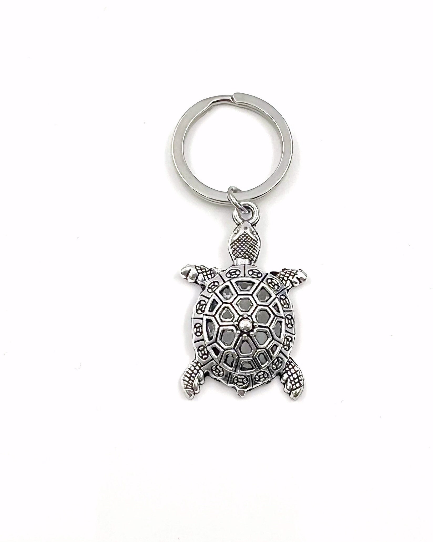 Turtle Keychain Turtle Keyring Tortoise Key Chain Sea - Etsy Canada