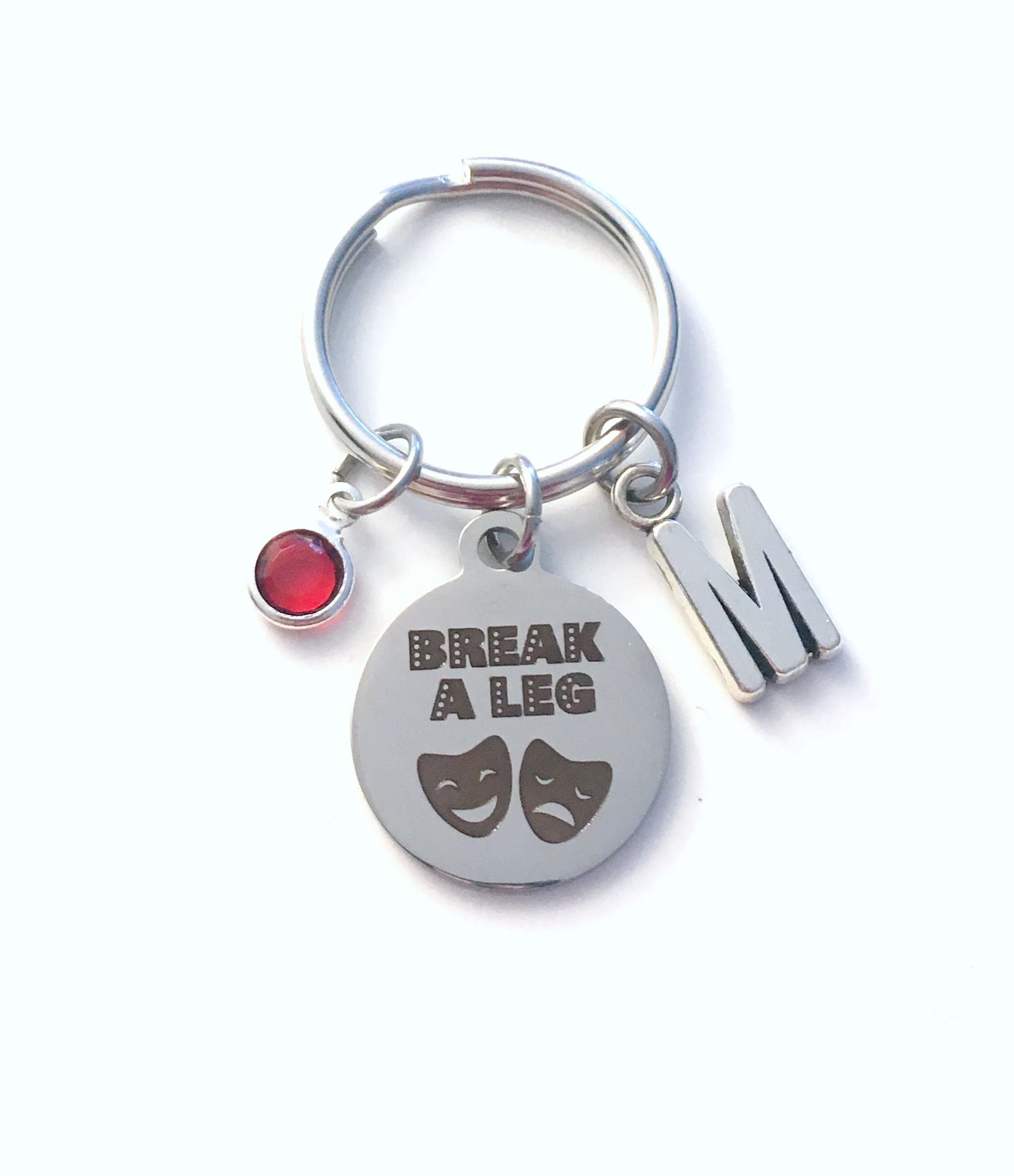 Break a Leg Keychain, Gift for Theater Opening Night, Actress Key Chain ...