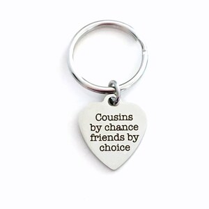 Cousins Keychain Cousin Key Chain Gift for Cousin Gift | Etsy
