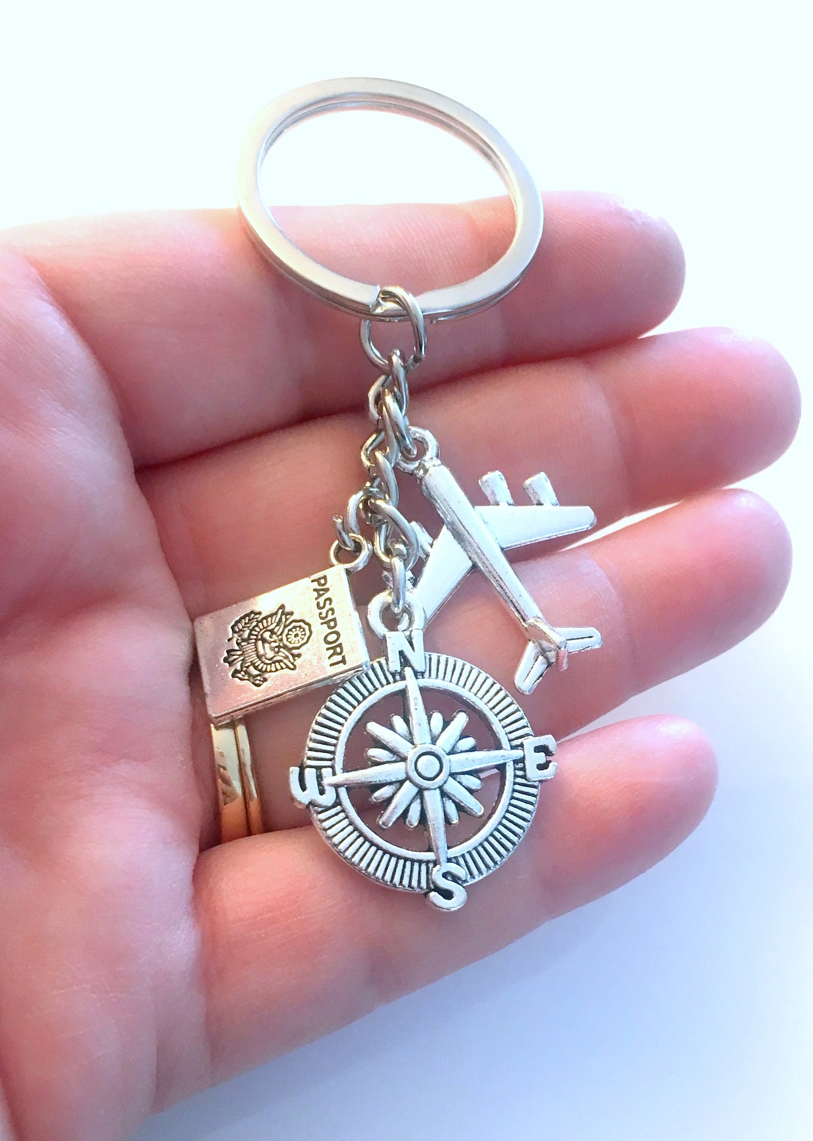 Silver Travel Charm Add on to Any of My Listings 1 Single | Etsy