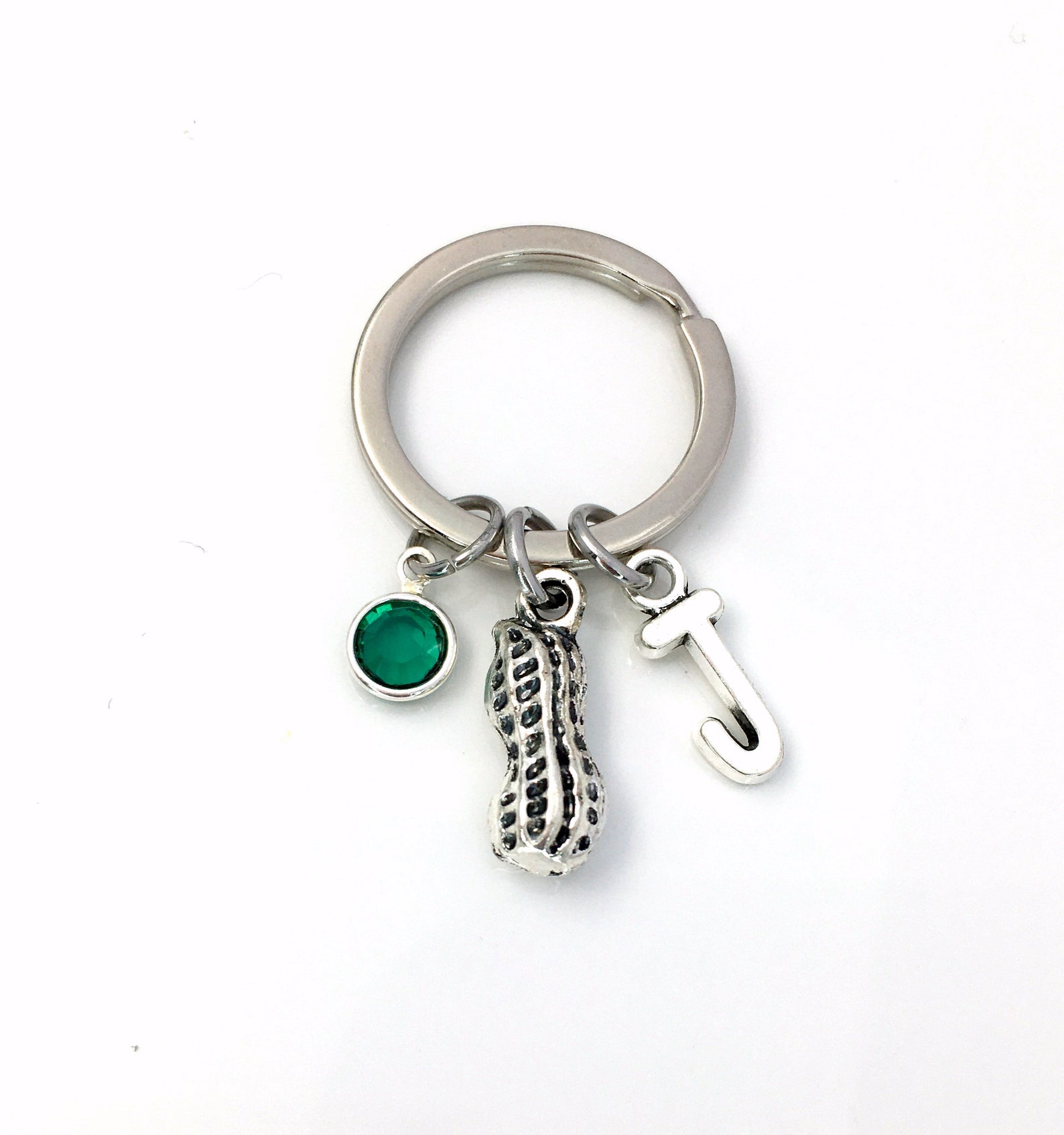 Peanut Keychain Food Keyring Gift for Snack Key Chain Silver - Etsy Canada