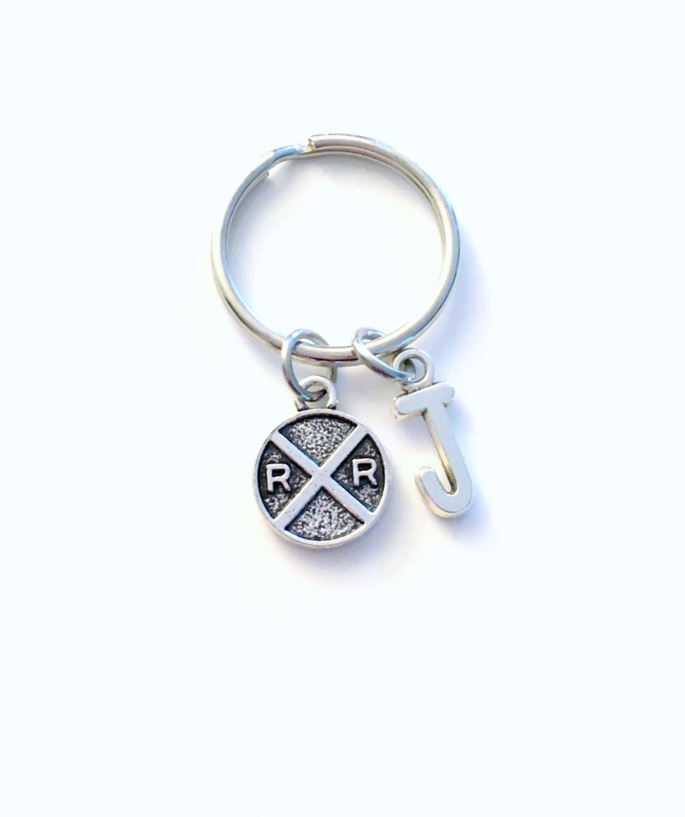 Train Gifts for Men Keychain, Railroad Key Chain, Rail Road Keyring ...