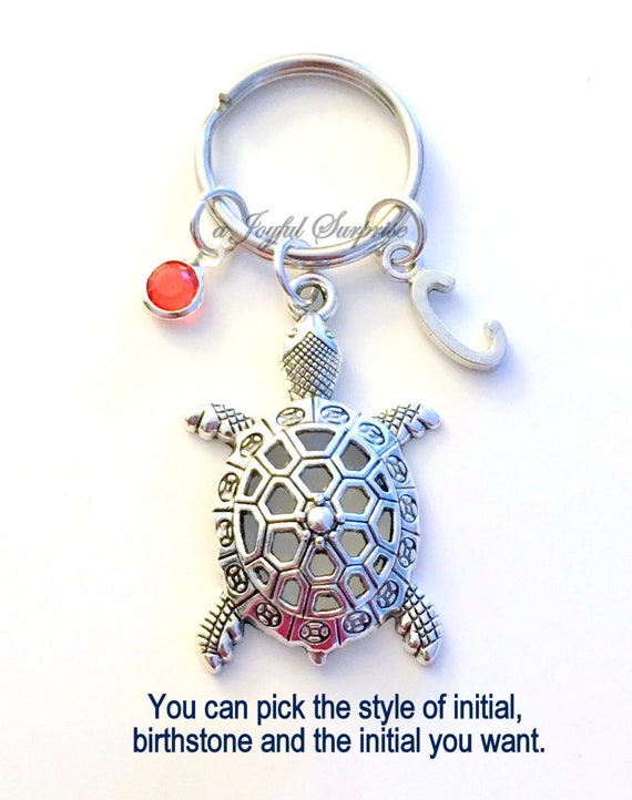 Turtle KeyChain Turtle Keyring Tortoise Key chain Animal Gift | Etsy