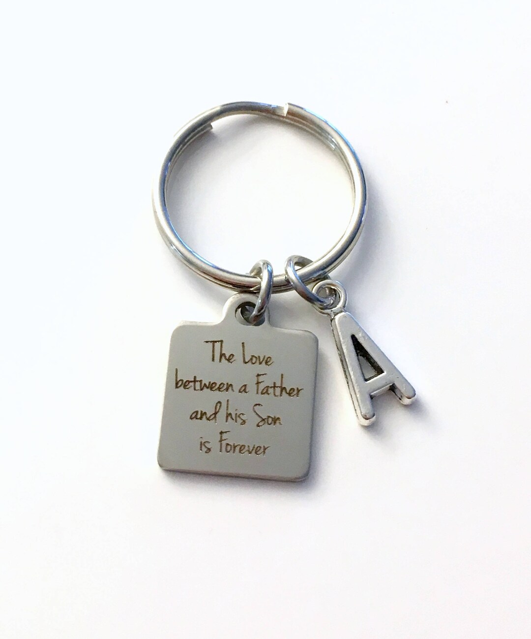 The Love Between a Father and His Son is Forever Keychain, Groom Key ...